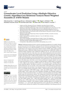 Groundwater level prediction using a multiple objective genetic algorithm-grey relational ...